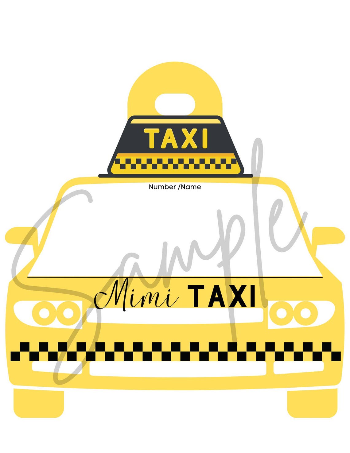 Car Rider Pick up Tag: Mom, Dad, Nana, Abuela (digital Download) - Etsy