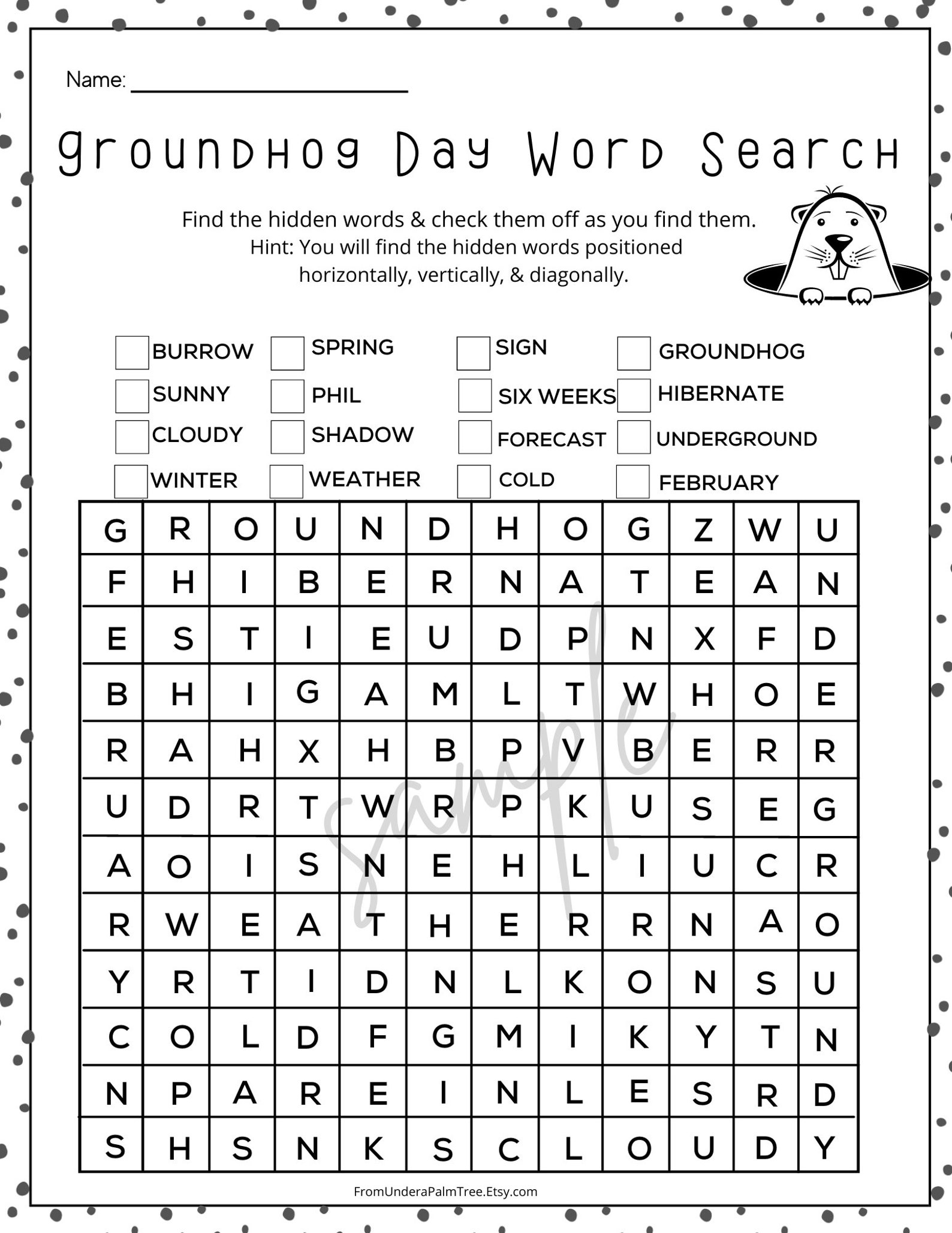 Groundhog Day Worksheet Bundle,groundhog Day Worksheets,kindergarten ...