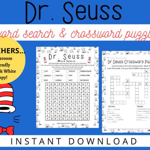Dr Seuss Game - Etsy