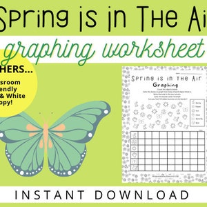 Spring is in the Air Graphing Worksheet - Etsy