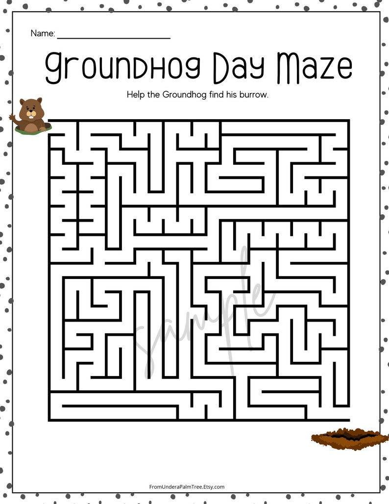 Groundhog Day Worksheet Bundle,groundhog Day Worksheets,kindergarten ...