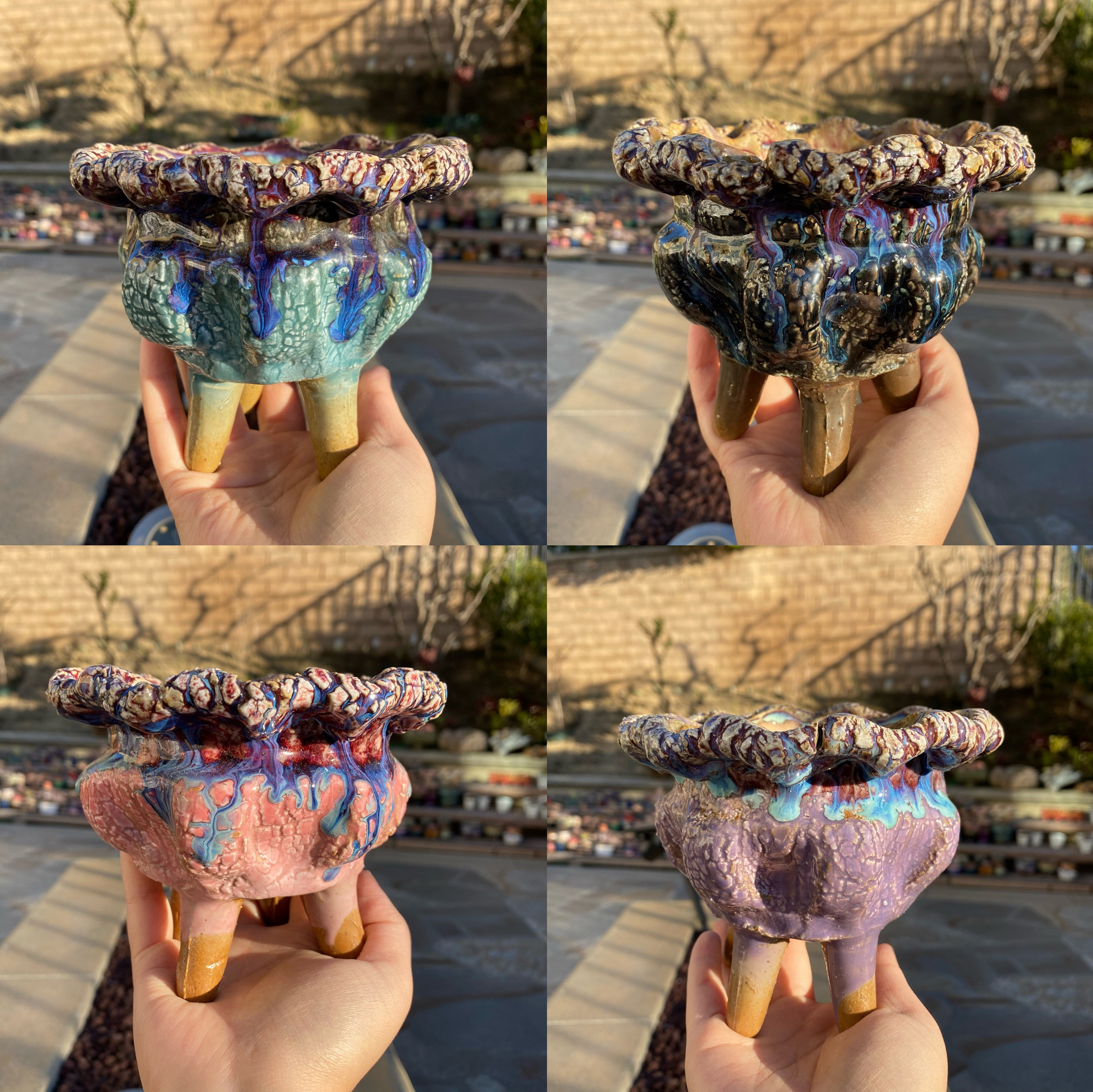 Succulent ceramic pots planter handmade | Etsy