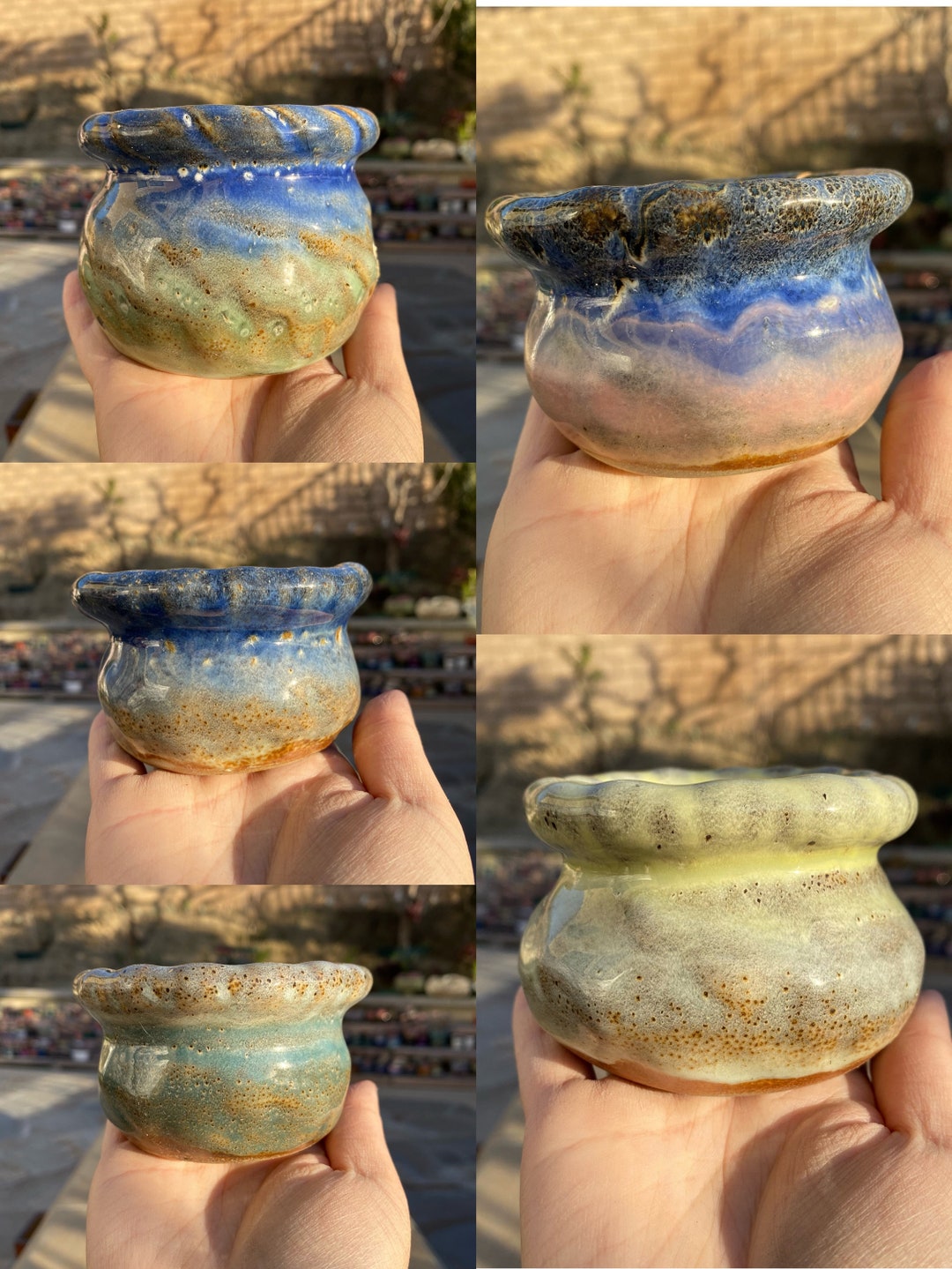 Succulent Ceramic Pots Planter Handmade - Etsy