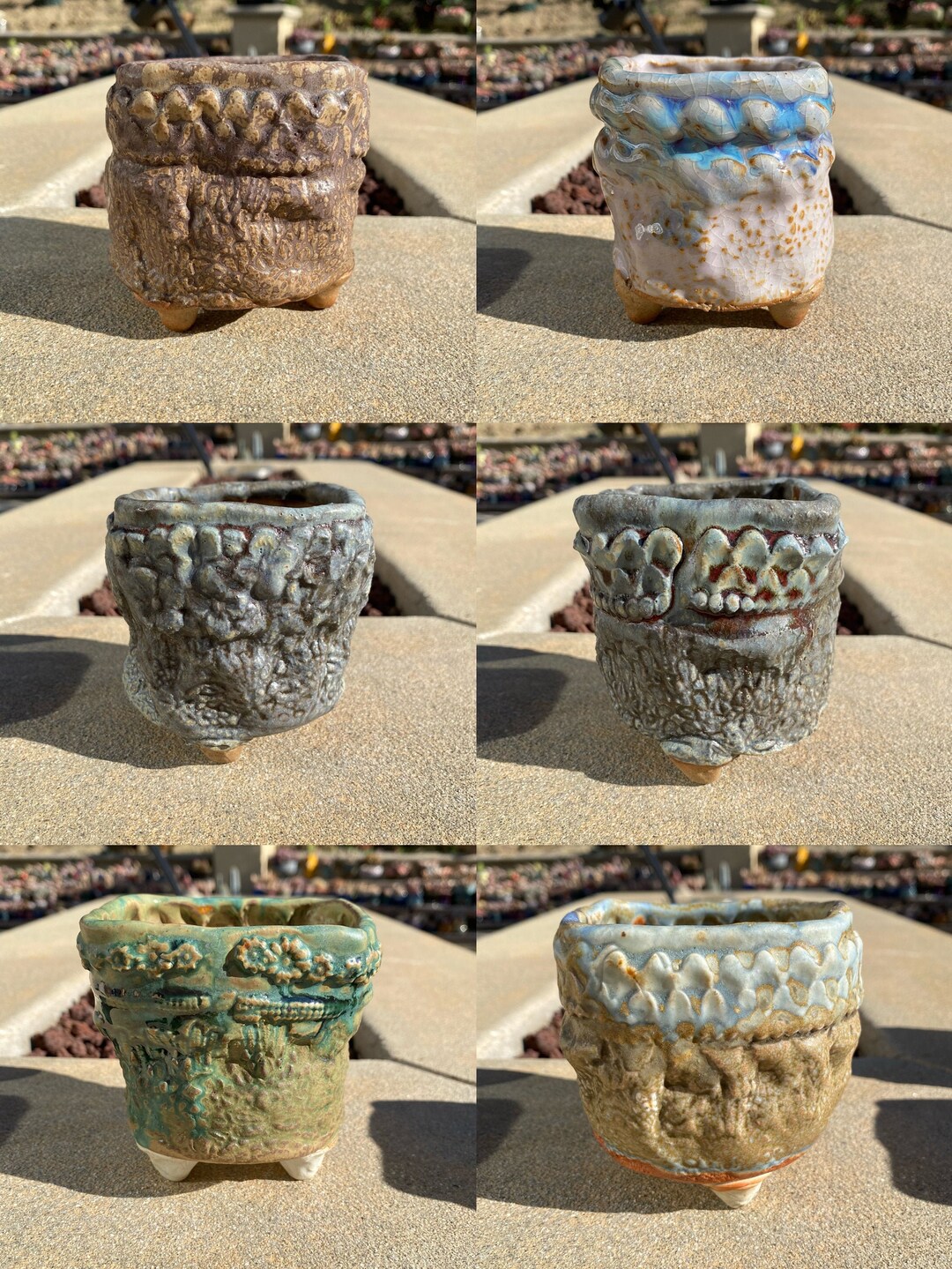 Succulent Ceramic Pots Planter Handmade - Etsy