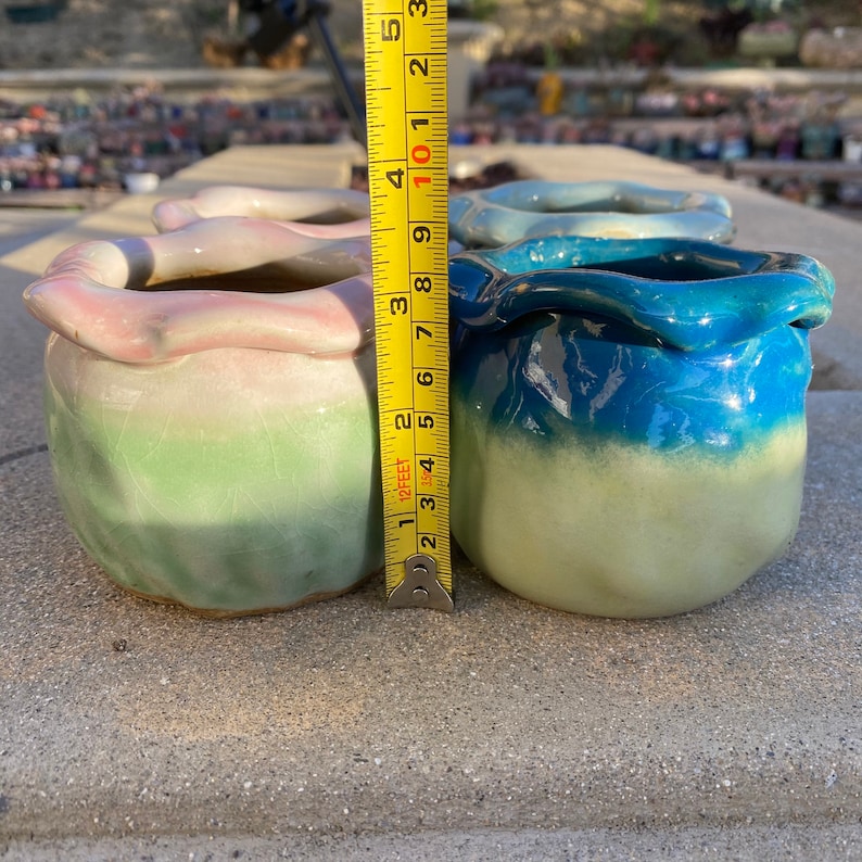 Succulent Ceramic Pots Planter Handmade | Etsy