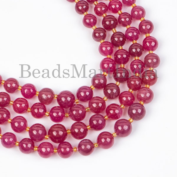 Natural Ruby Beads - Etsy