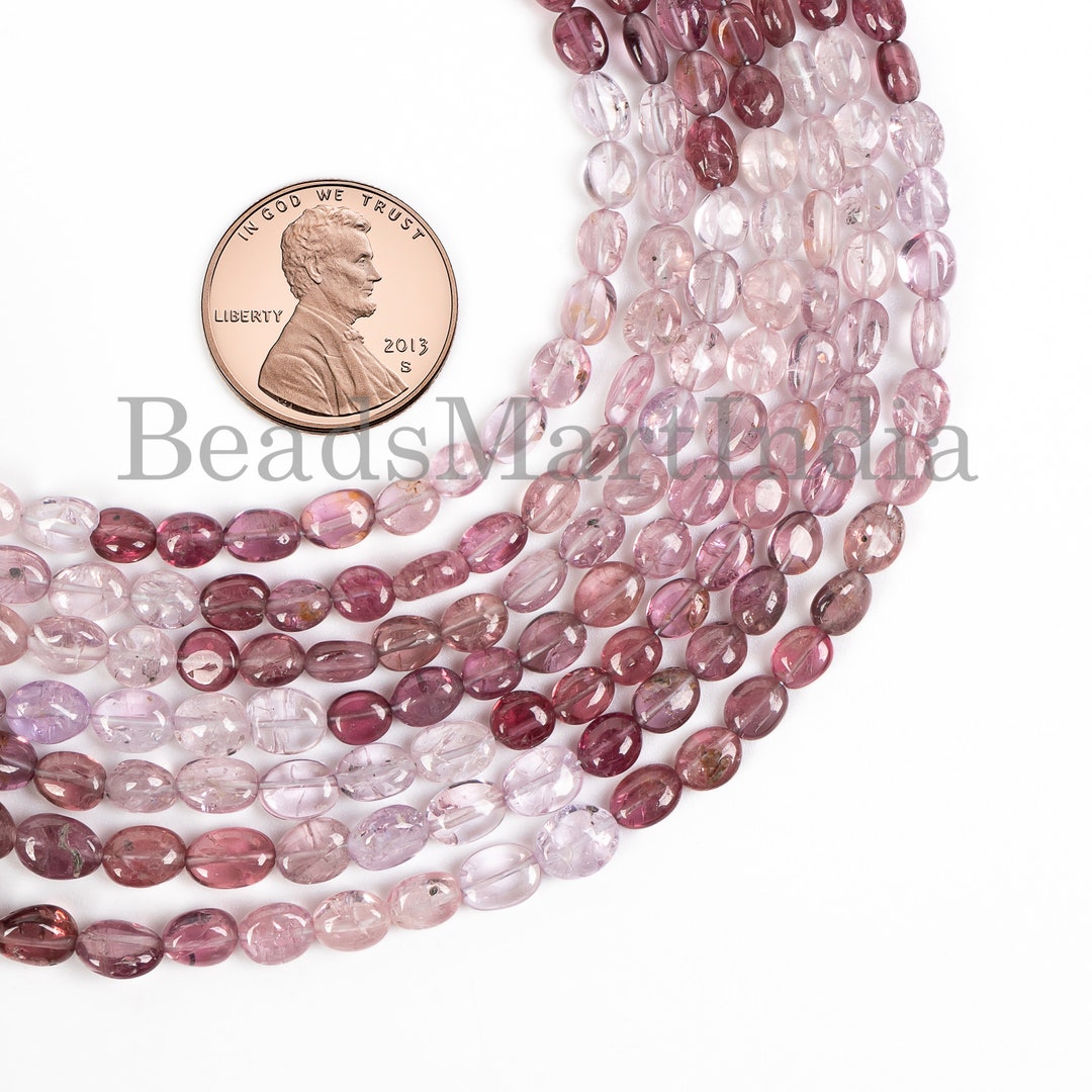 Purple Spinel Smooth Oval Beads, Loose Spinel Gemstone for Jewelry ...