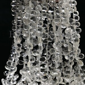 Extremely Rare Hyalite Opal Faceted Pear Beads, Fluorescent Hyalite ...