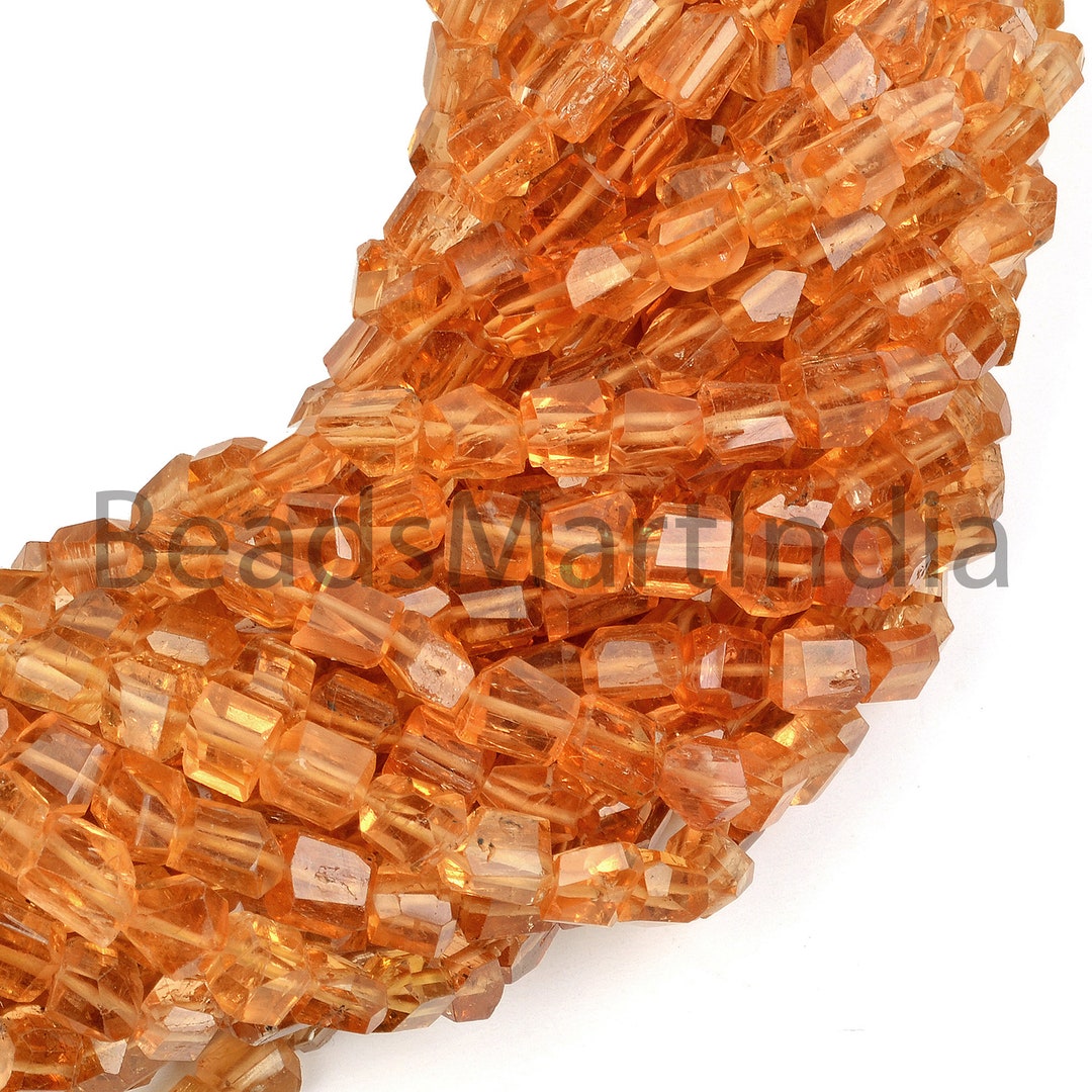 Imperial Topaz Faceted Fancy Nuggets Beads, 4X5-5X7MM Imperial Topaz ...