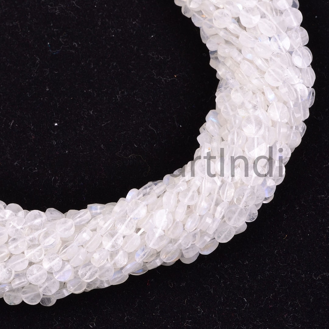 Rainbow Moonstone Faceted Coin Shape Beads, Rainbow Moonstone Coin ...