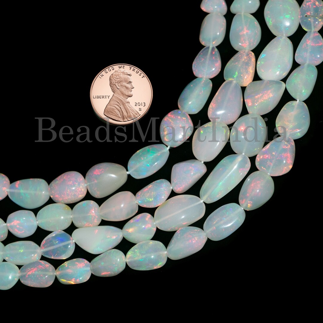 7x5-9.5x13 Mm Opal Nugget Shape, Ethiopian Opal Beads, Opal Smooth ...