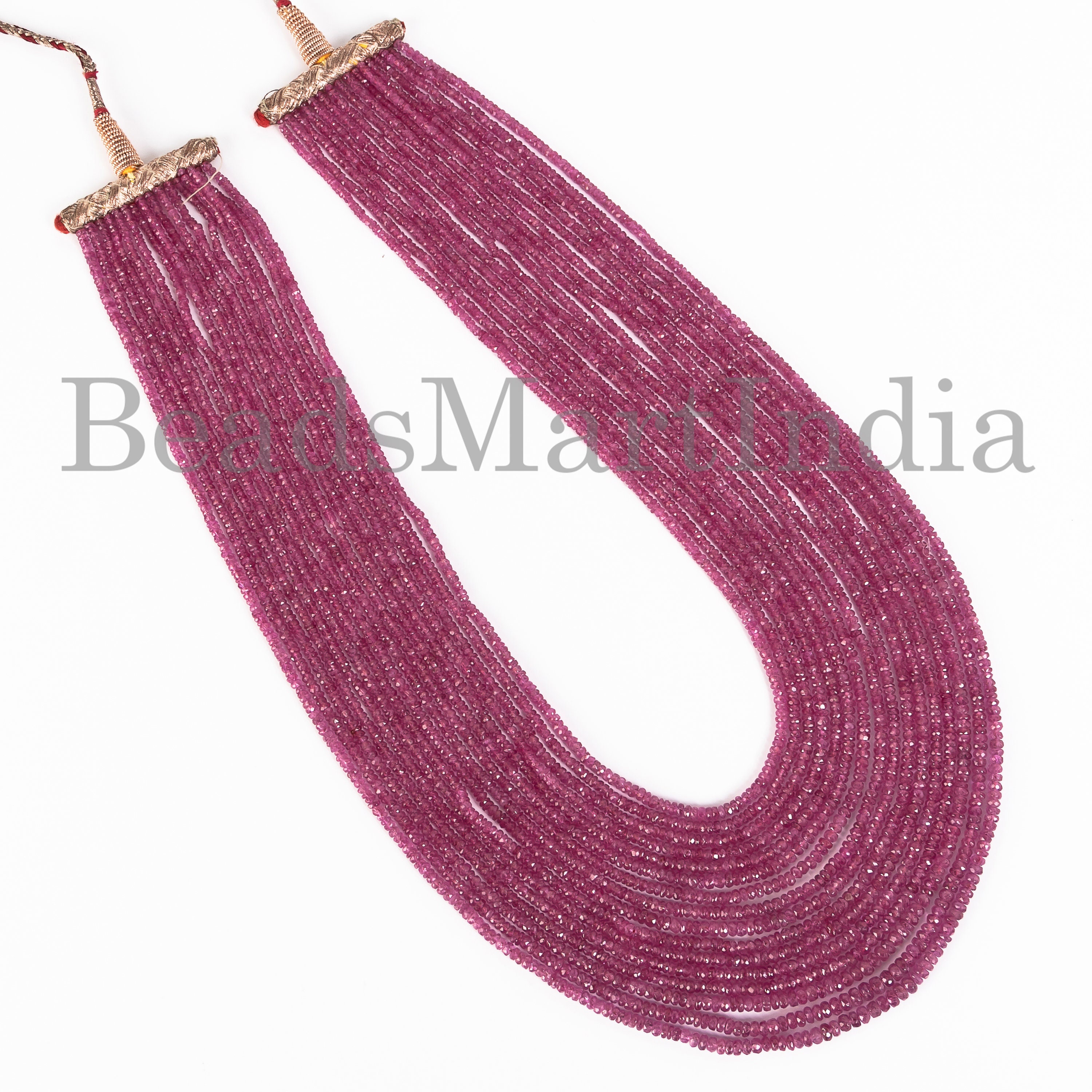 Extremely Rare Unheated Burma Ruby Necklace, 3-5mm Ruby Necklace, Ruby ...