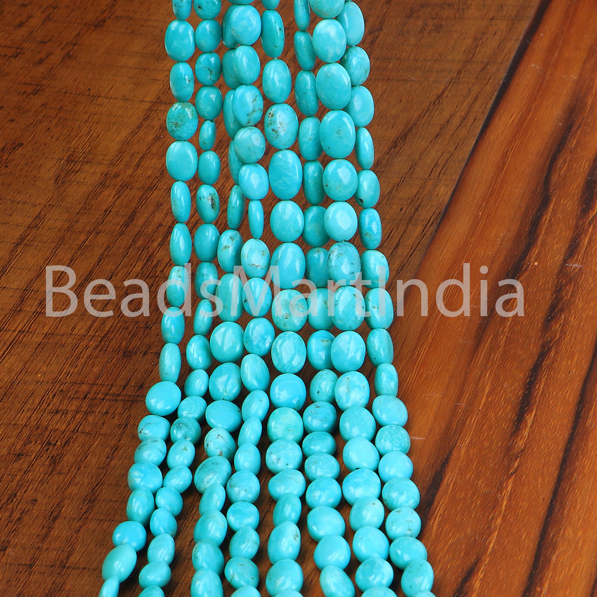 Sleeping Beauty Turquoise Plain Smooth Oval Beads Turquoise - Etsy