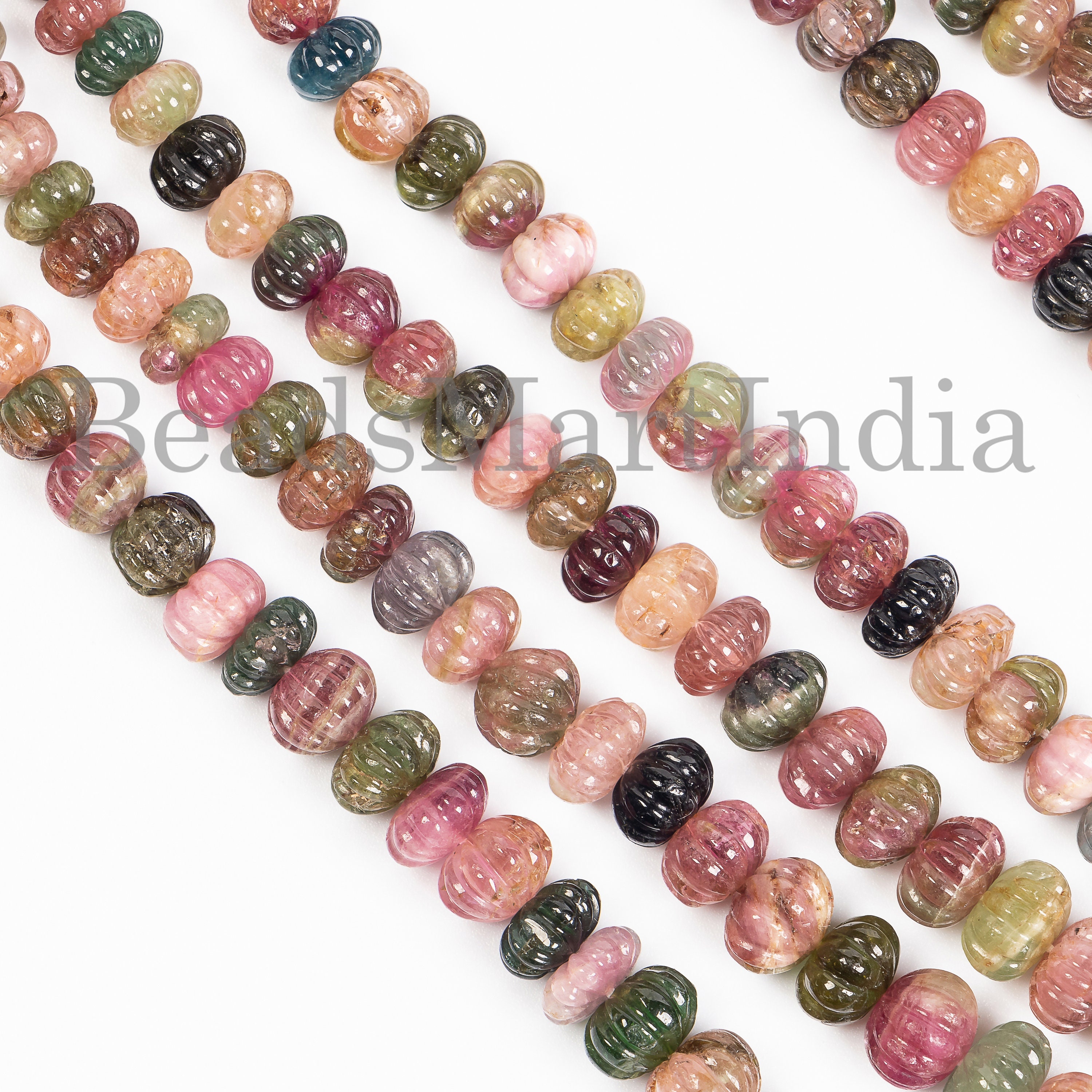 Watermelon Tourmaline Beads Watermelon Tourmaline Melon - Etsy
