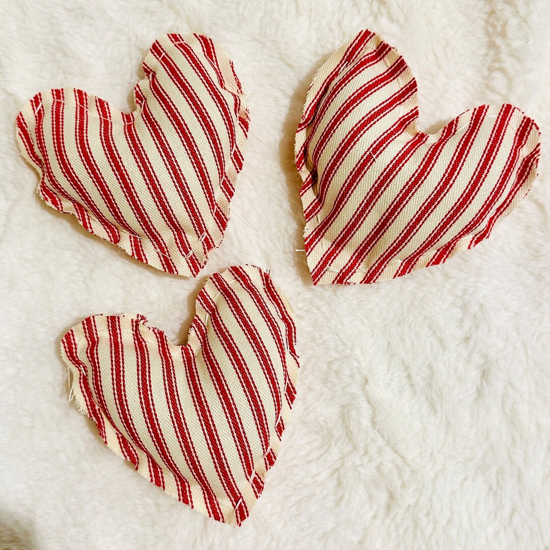 Red Ticking Heart - Etsy