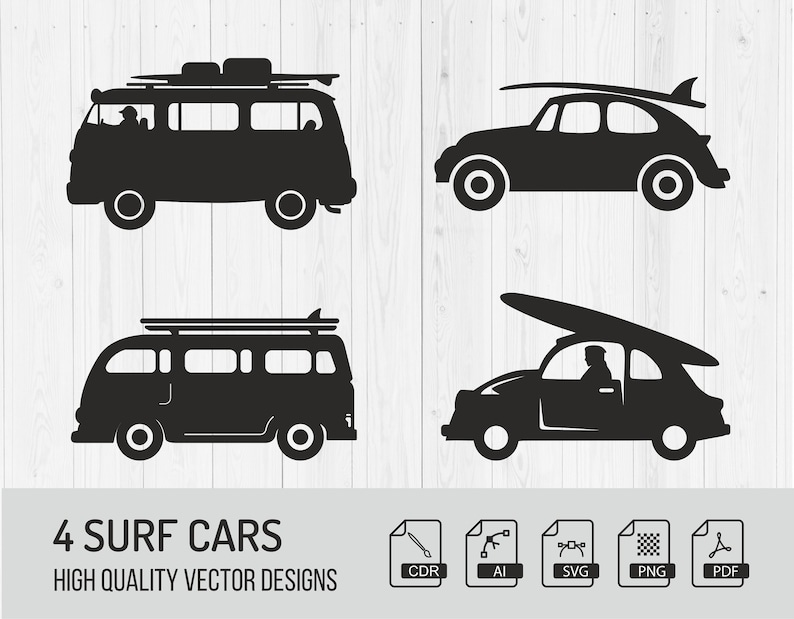 Cuttable Classic Retro Van Svg Minibus Svg Volkswagen Bug Svg ...