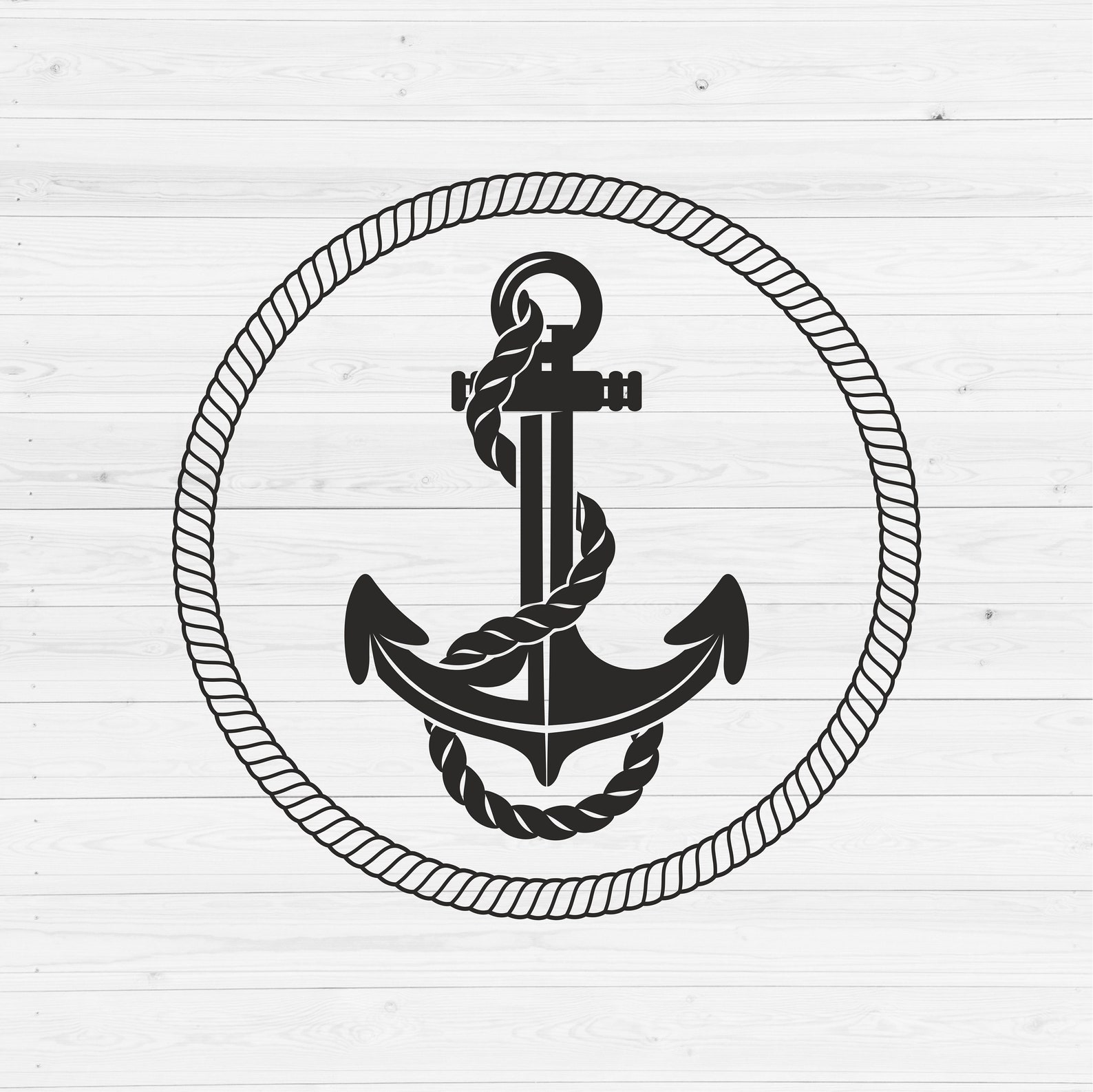 Anchor SVG Navy Nautical Anchor Svg Rope Svg Anchor Line | Etsy