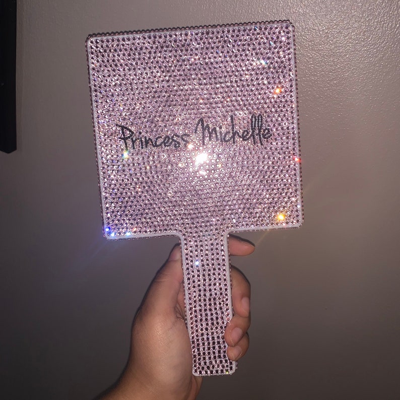 Bling'd Personalised Hand Mirror Mirror Gift for Her Makeup Mirror - Etsy