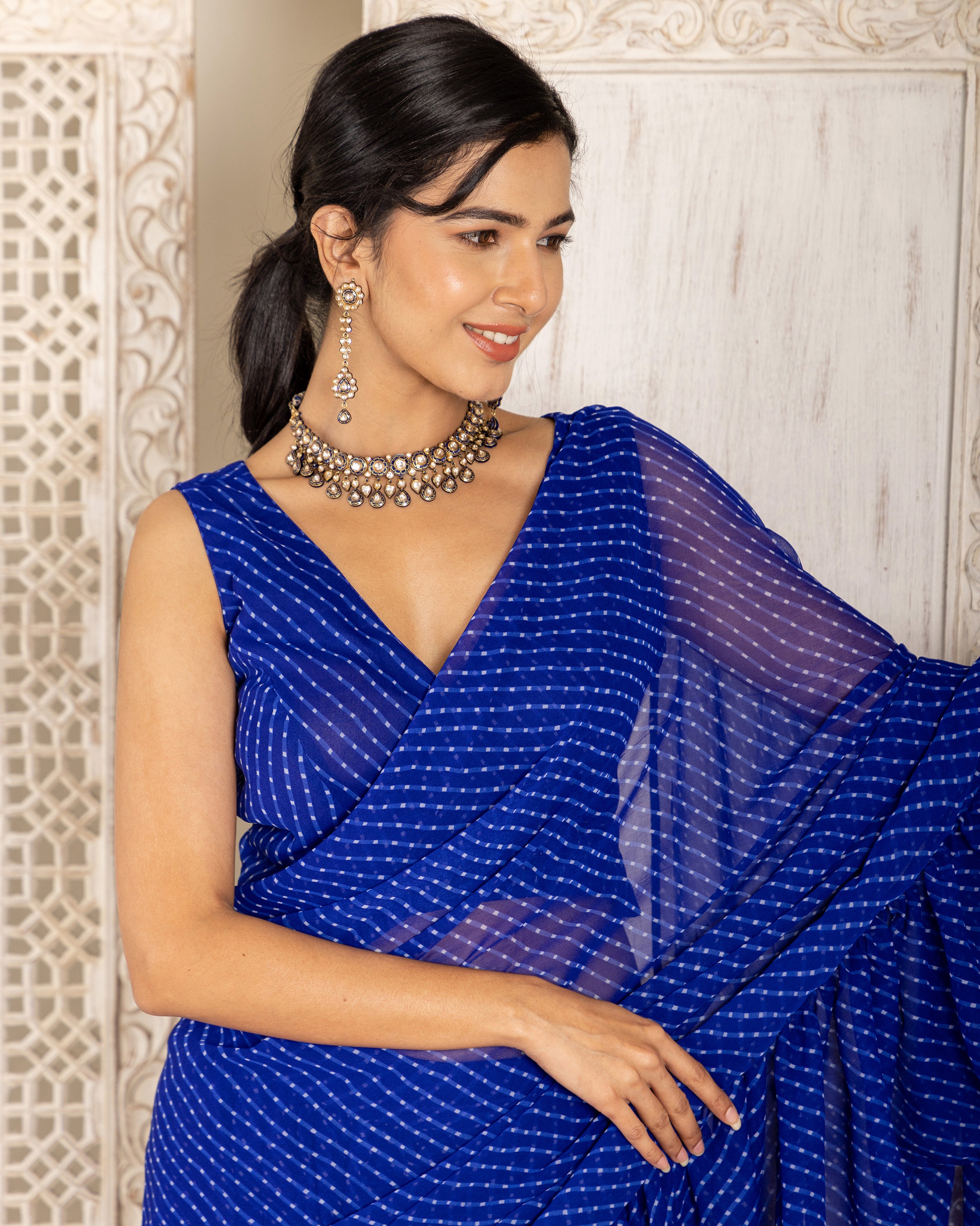 Ruffle Indo Western Saree, Indian Wedding, Pre Draped Saree, Partywear ...