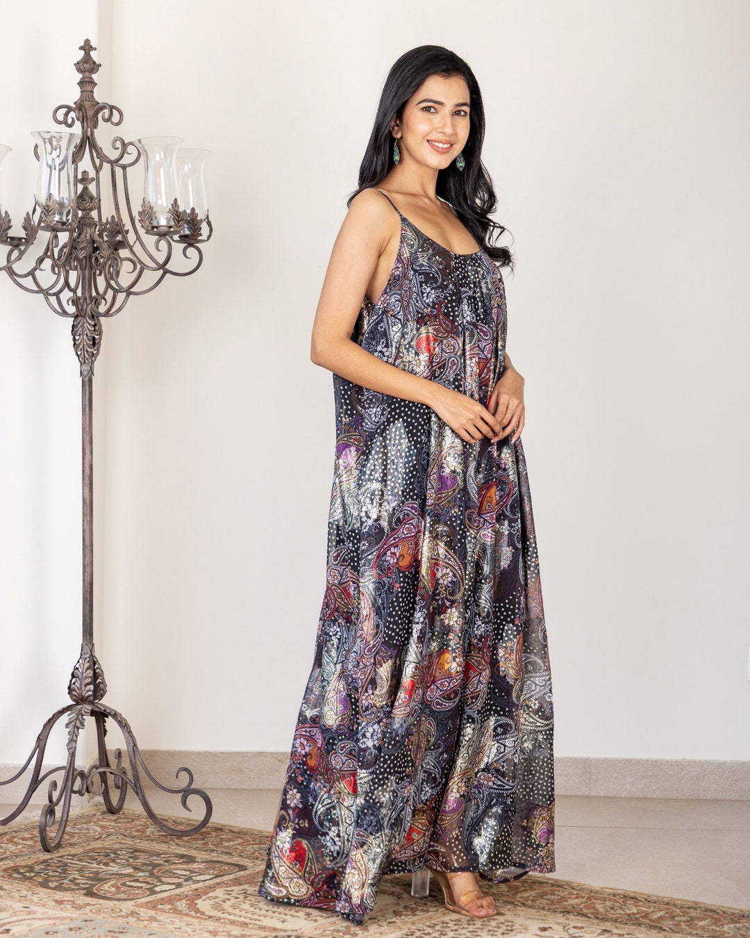 Brocade Spaghetti Dress| Spaghetti Strap Dress| Spaghetti Slip ...