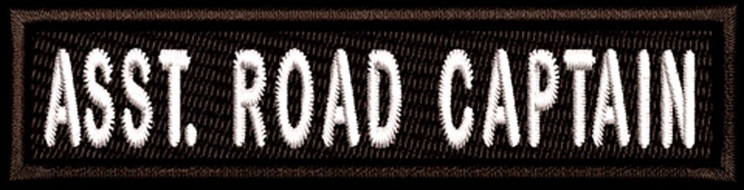 ASST. Road Captain Biker Embroidered Patch © - Etsy