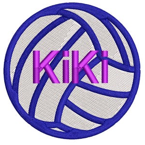 Custom Volleyball Embroidered Patch - Etsy