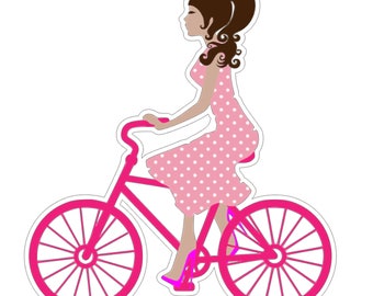 Bike Riding Sticker | Etsy