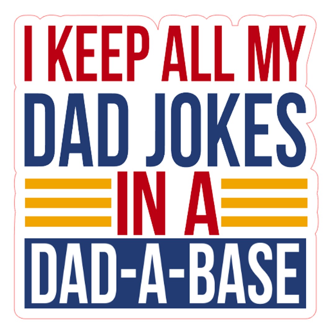 Dad Jokes Vinyl Sticker - Etsy