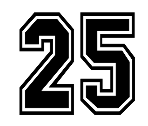 Personalized Varsity Number Vinyl Permanent Decal | Etsy