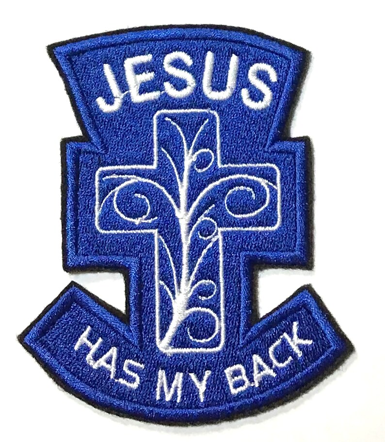 Jesus Has My Back Embroidered Patch - Etsy