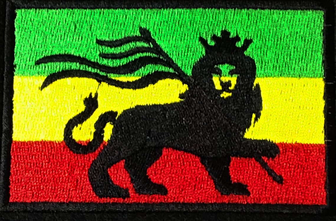 Rasta Lion of Judah Embroidered Patch - Etsy
