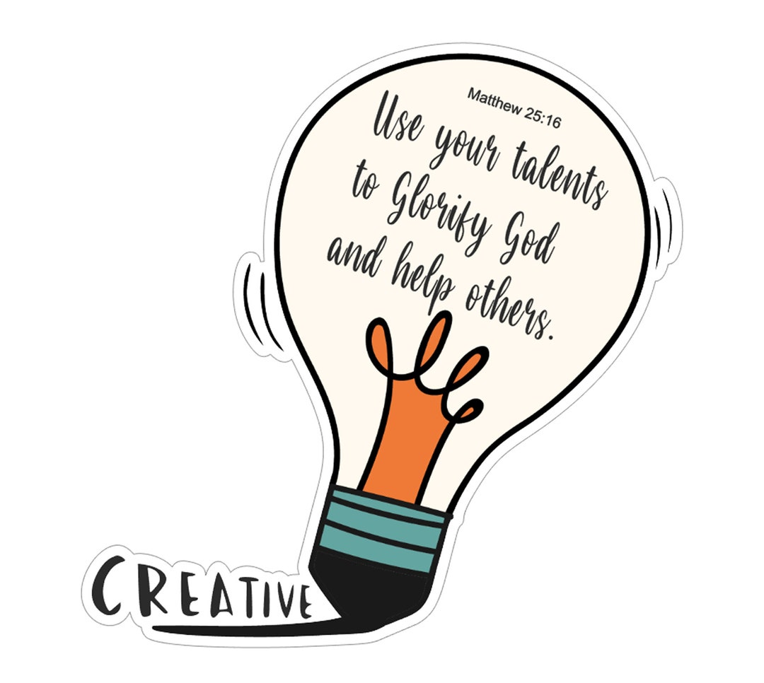Use Your Talents to Glorify God and Help Others Vinyl Sticker - Etsy