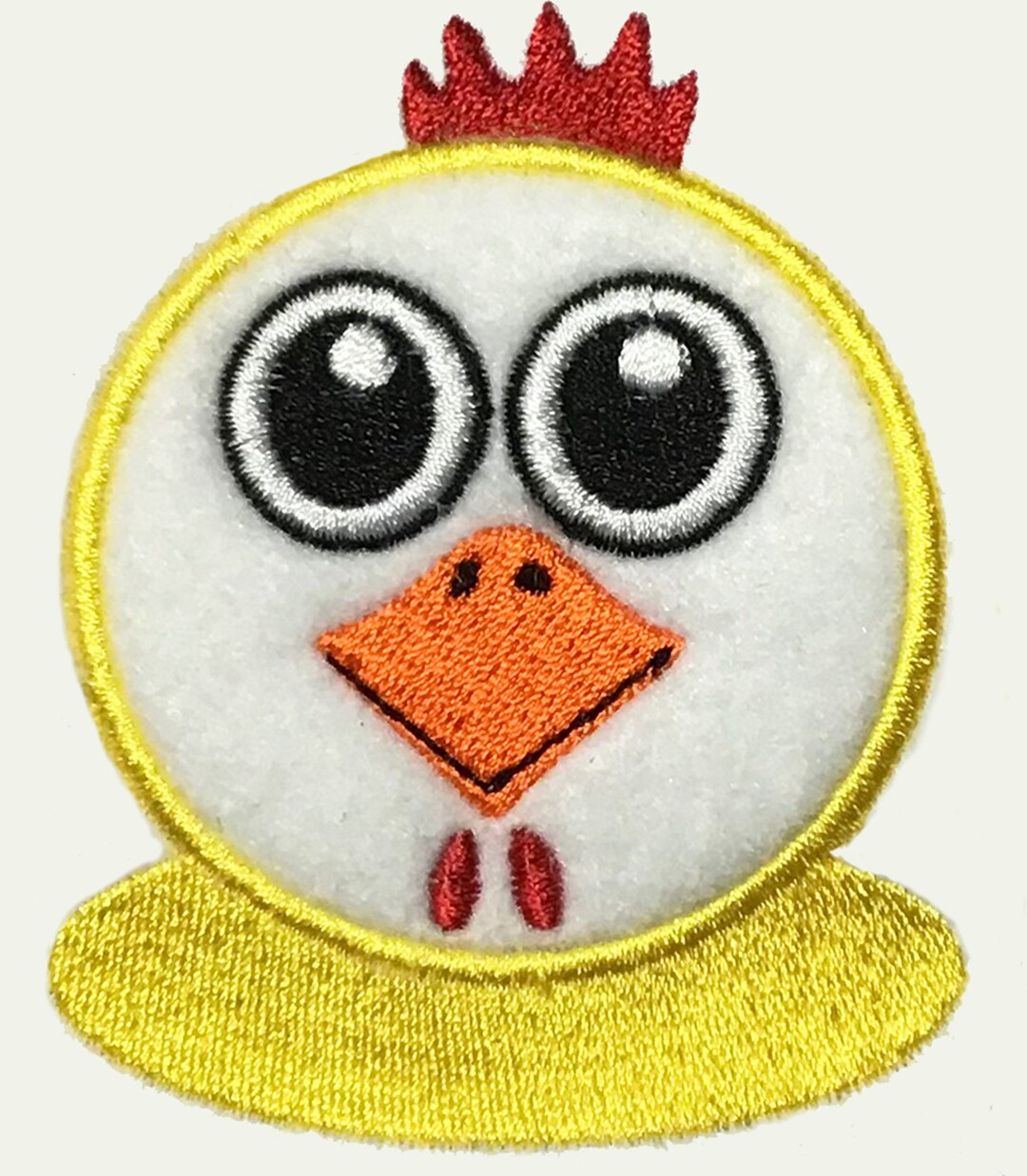 Cute Baby Chick Face Applique Embroidered Patch - Etsy