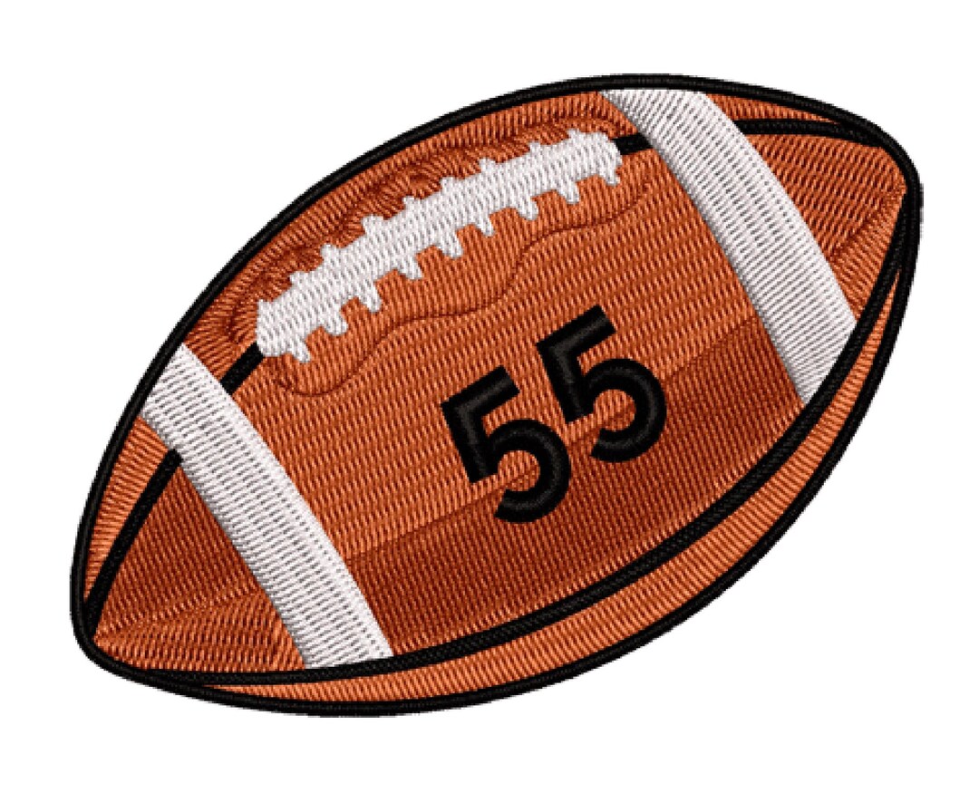 Custom Football Number Embroidered Patch - Etsy