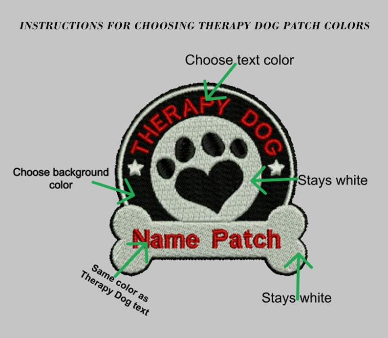 Therapy Dog/please Pet Me/custom Embroidered Patch - Etsy