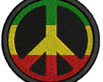 Rasta Peace Sign - Etsy