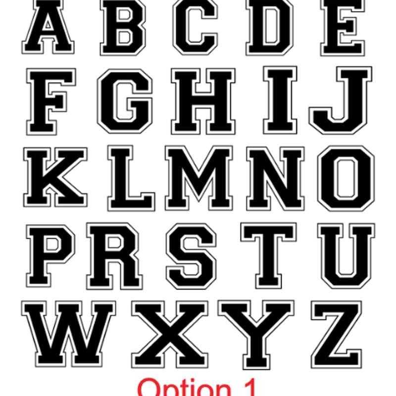 Varsity Letter Decal - Etsy