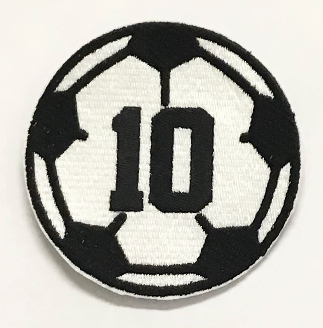Custom Soccer Number Embroidered Patch - Etsy