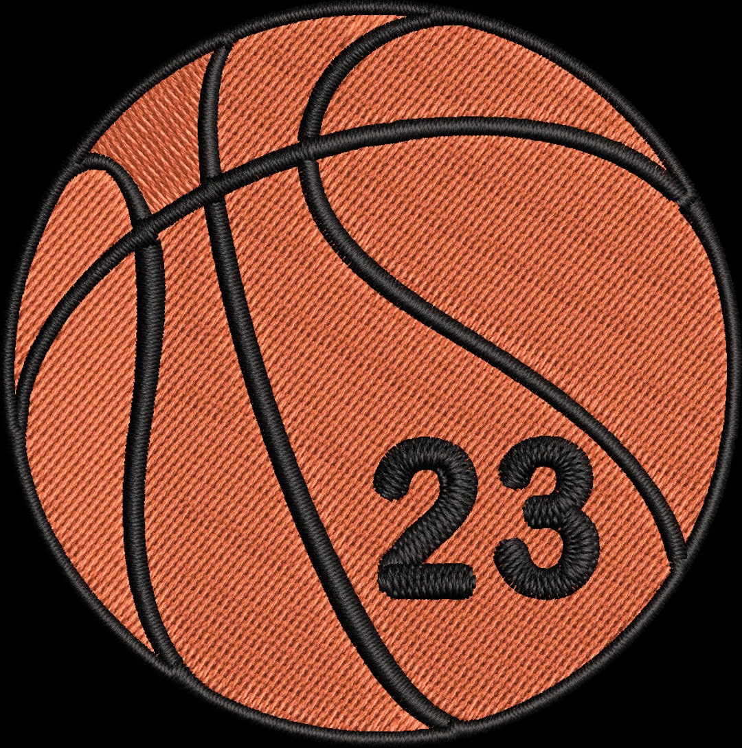 Custom Basketball Number Embroidered Patch - Etsy