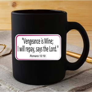 Vengeance is Mine Says the Lord - Vinyl Sticker - Etsy