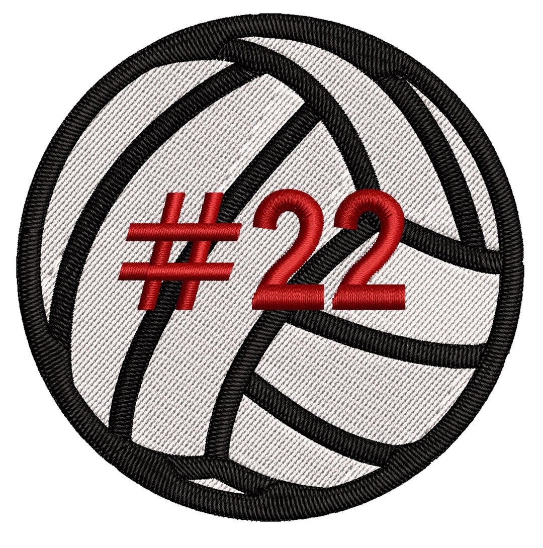 Custom Volleyball Embroidered Patch - Etsy