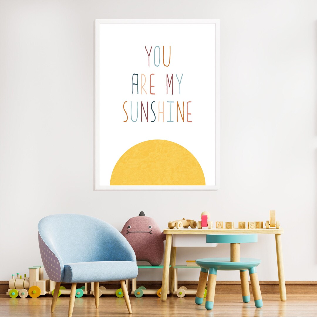 Poster "you Are My Sunshine" | Digital Download | Children's Room, Baby ...