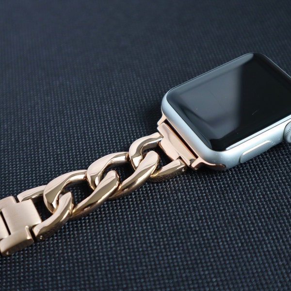 Silver Apple Watch Chain - Etsy