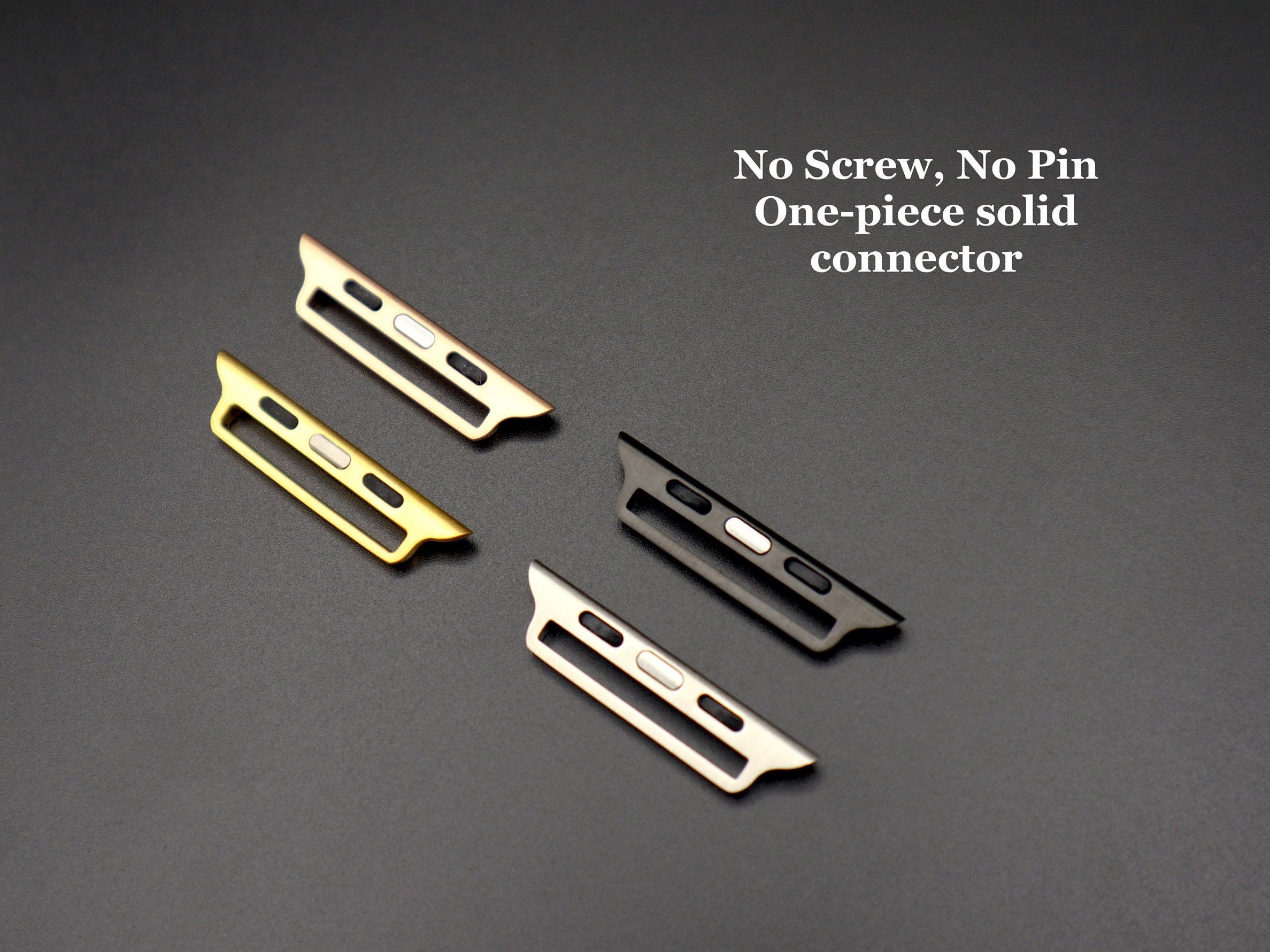 Apple Watch Band Metal Connector Adapter Solid, No Screw, No Pin. 1 ...