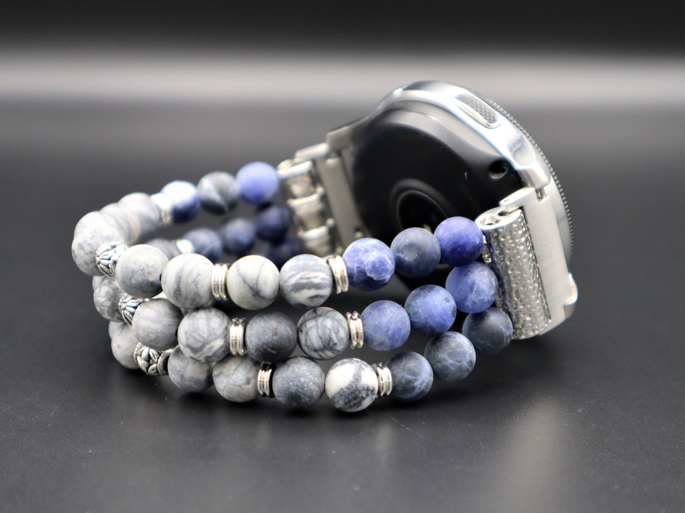 Handmade Gemstone Garmin Watchband Custom Order. Fenix 6s 5s - Etsy