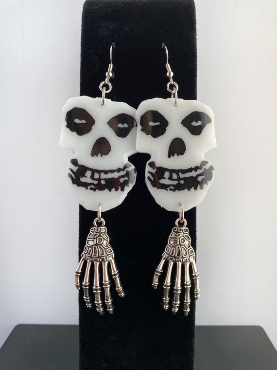Crimson Ghost: Misfits and Skeleton Hand Horror Punk Halloween | Etsy