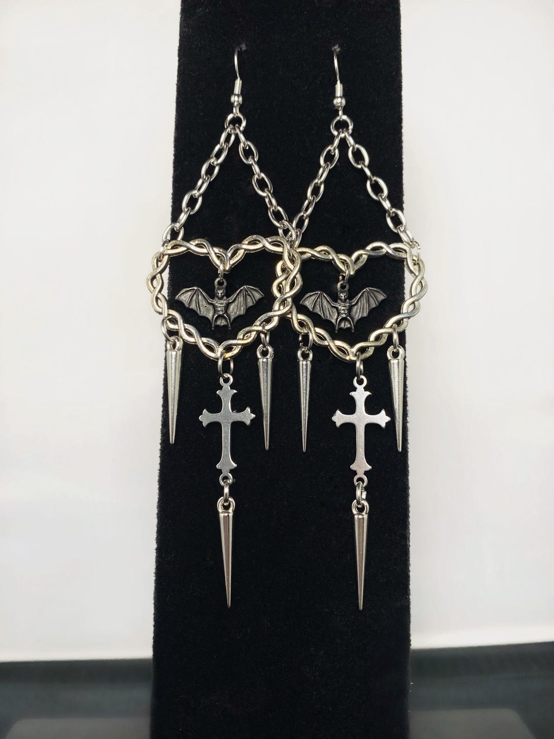 Midnight Empress: Distressed Bat, Heart Goth Cross, Spikes Chains ...