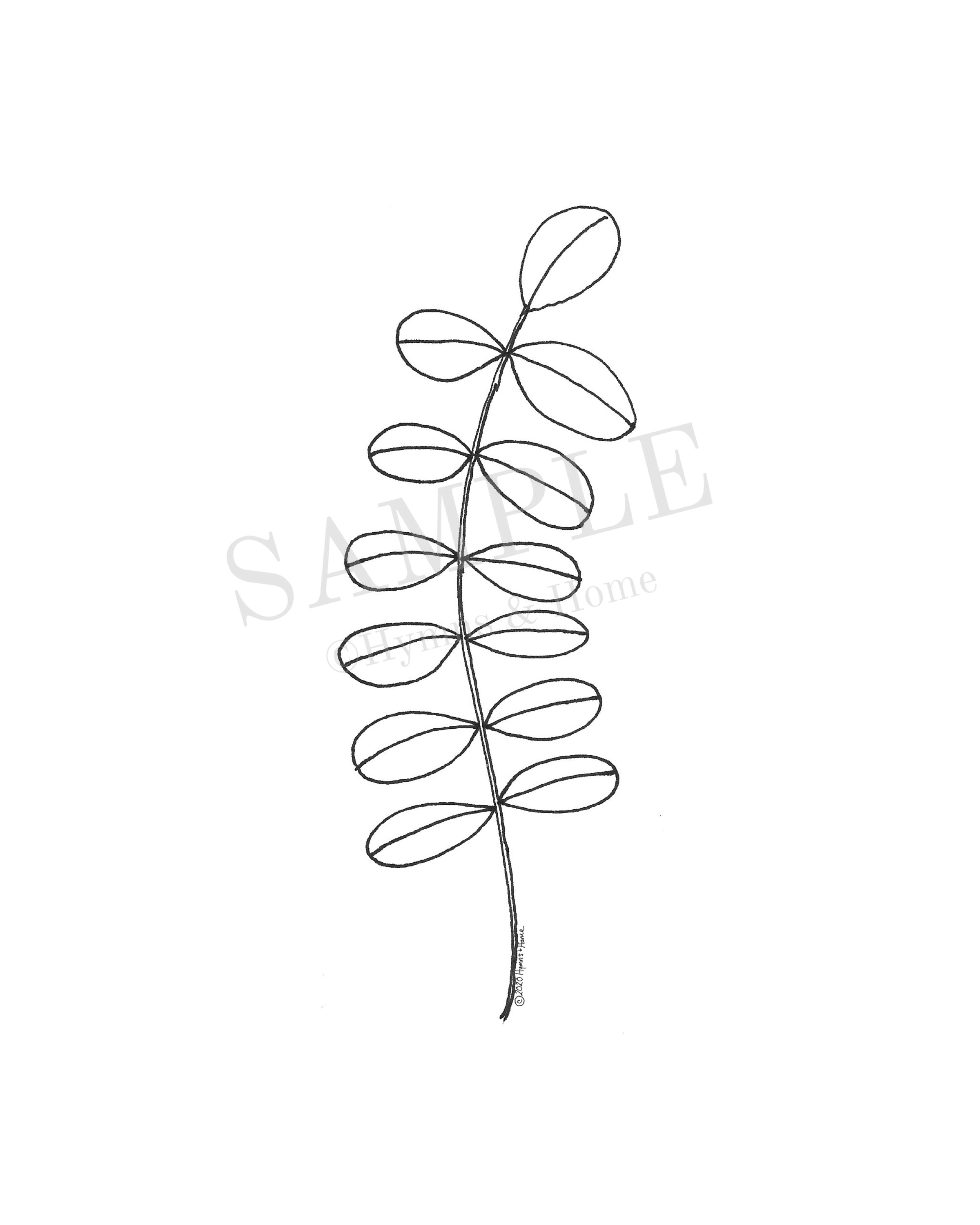 Branch Sketches, Set of 4 | Original Artwork | Neutral Gallery Wall Art ...