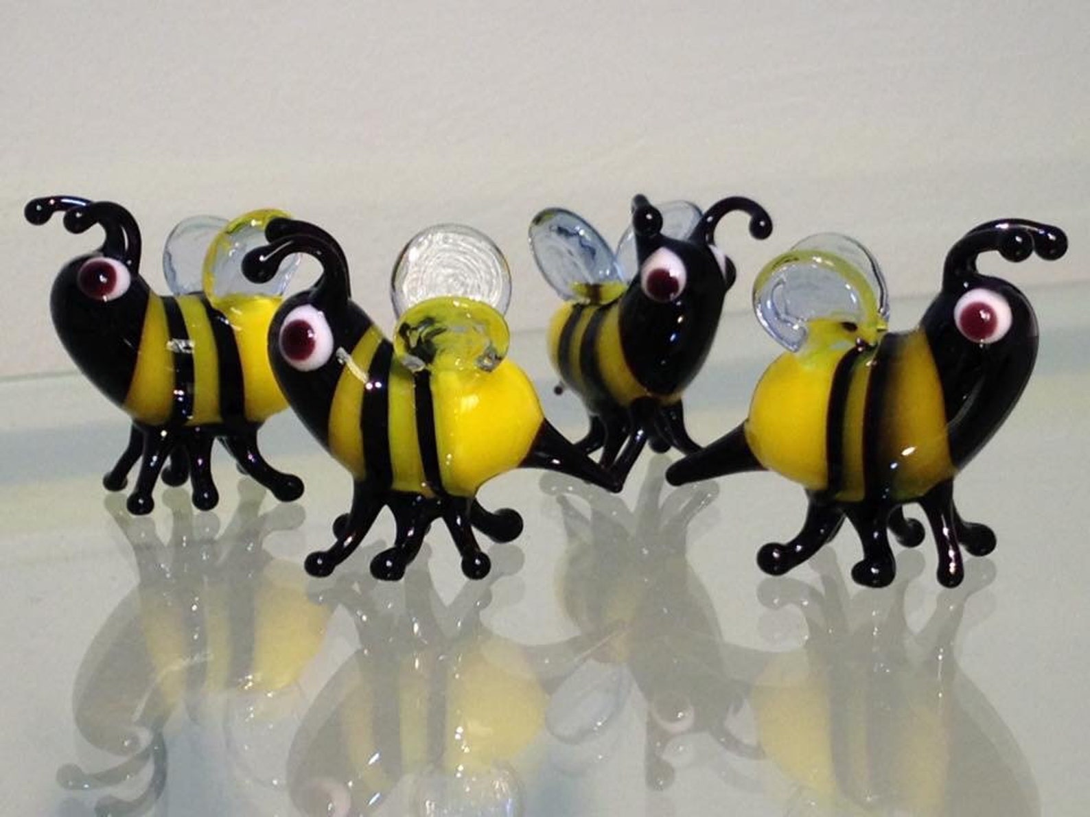 Hand Made Glass Bumble Bee - Etsy UK
