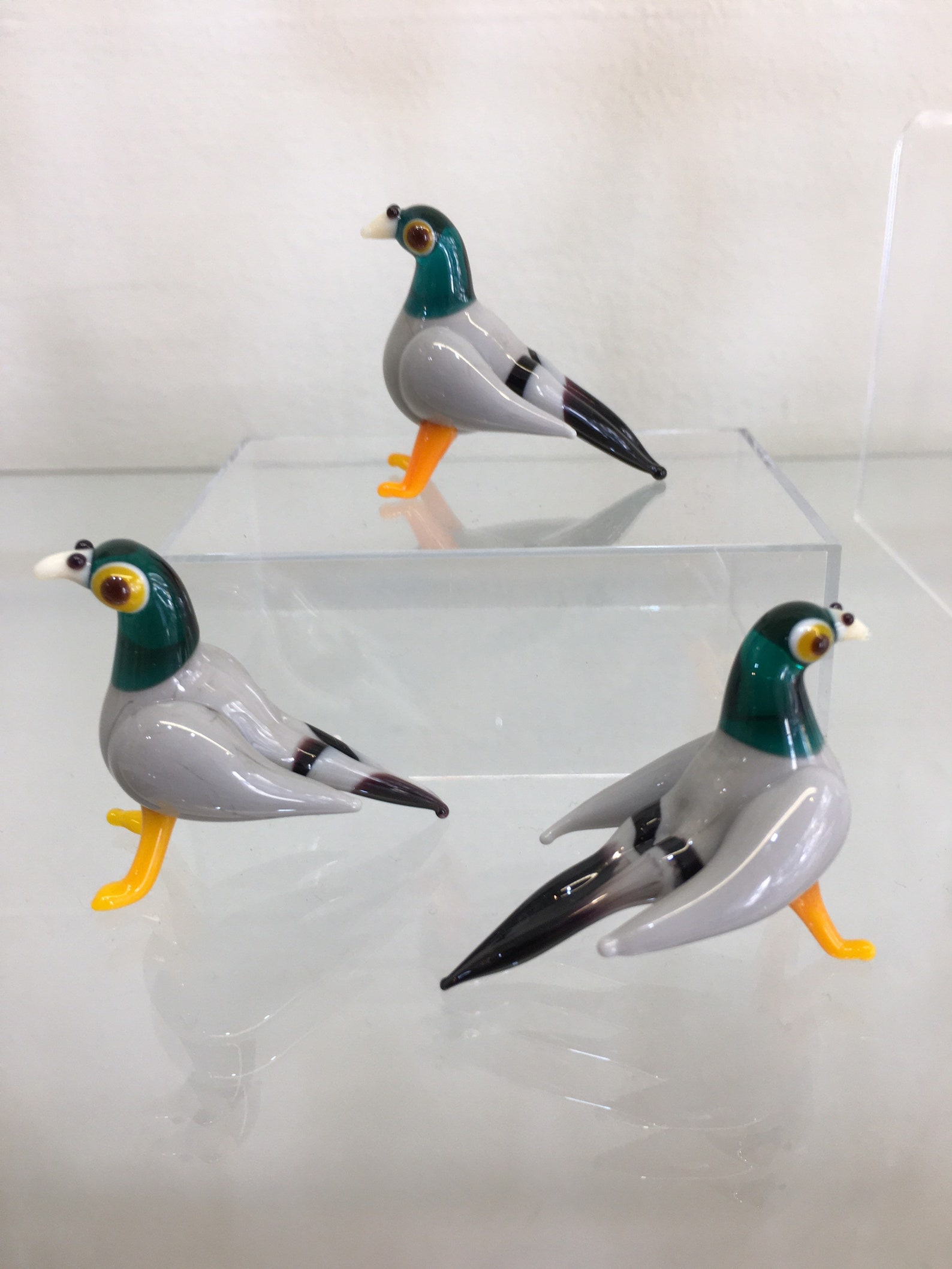 Hand Made Glass Pigeon - Etsy